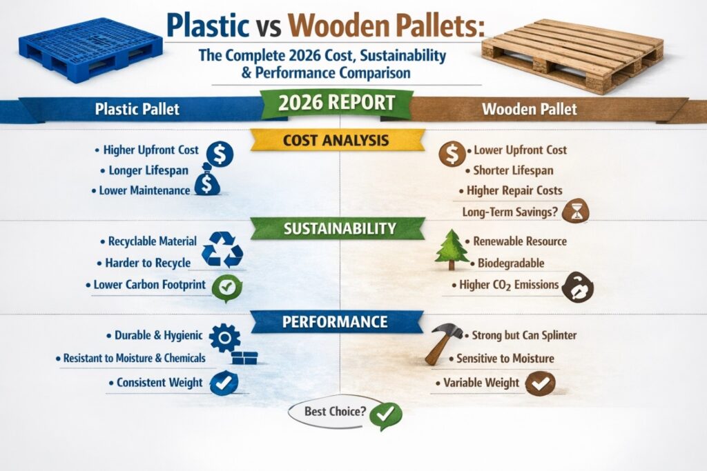 Plastic vs Wooden Pallets: Cost, Sustainability & Performance